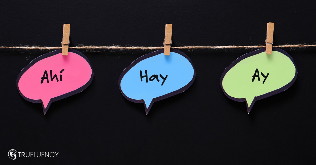 The Differences Between Ahí, Hay and Ay